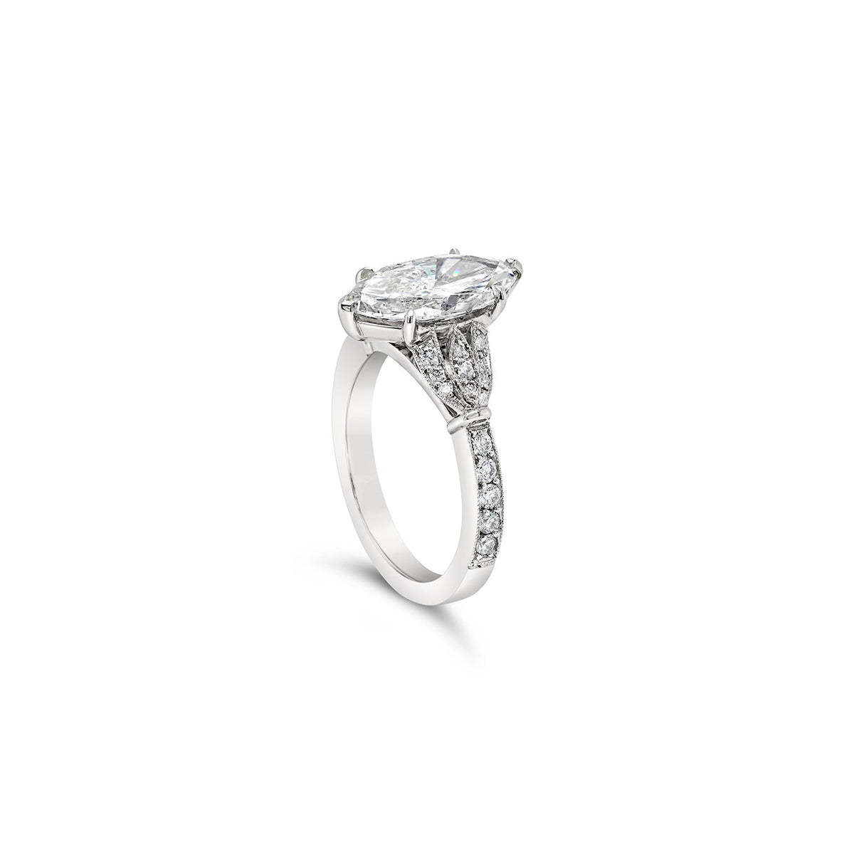 Art Deco Marquise Cut Diamond Engagement Ring – Fairfax & Roberts